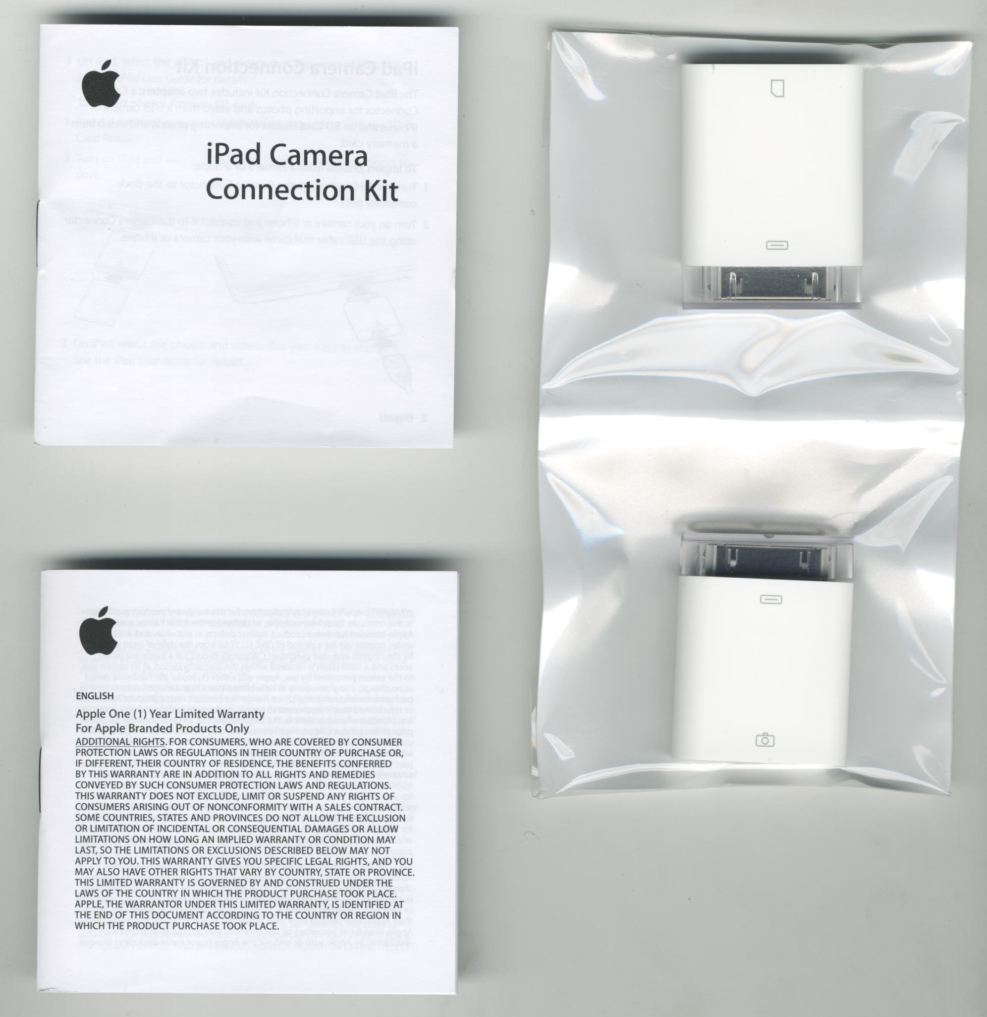 iPhone 4系のUSB接続実験用 - iPad Camera Connection Kit MC531ZM/Aのレビュー | ジグソー ...