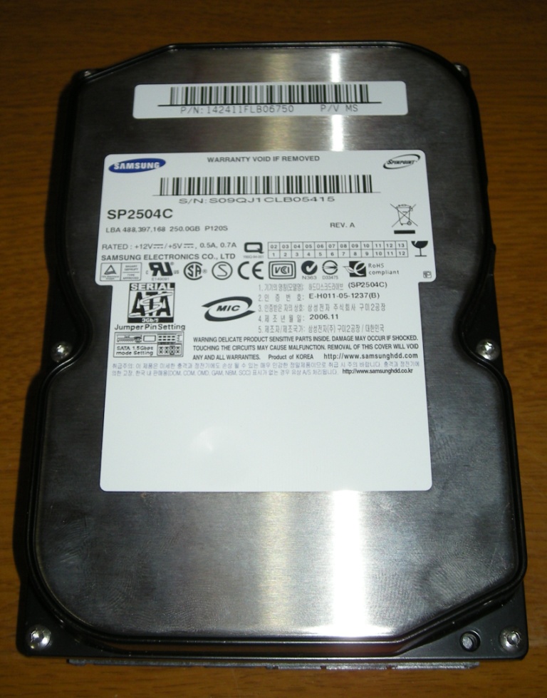 250GB HDD - SP2504C (サムスン 250GB SATA300 7200)のレビュー | ジグソー | レビューメディア