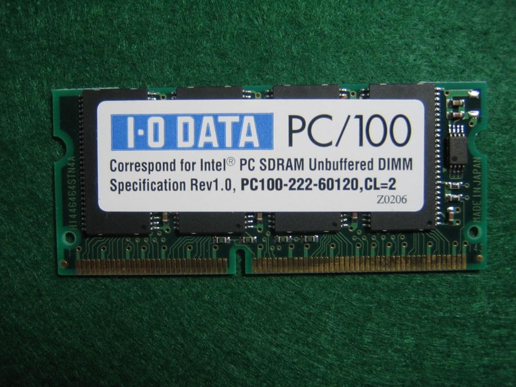 PC100 SDRAM DIMM 64MB ノート用メモリーです - PA-SDIM100-64M PC100 DIMMのレビュー ...