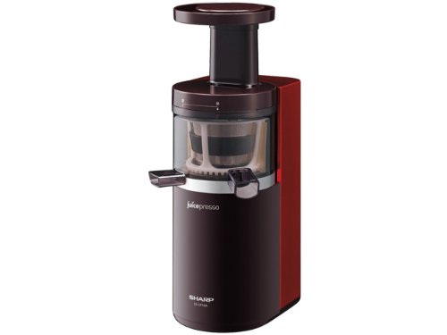 石臼式の低速ジューサーです。 - SHARP juicepresso スロージューサー レッド系 EJ-CP10A-Rのレビュー | ジグソー | レビューメディア