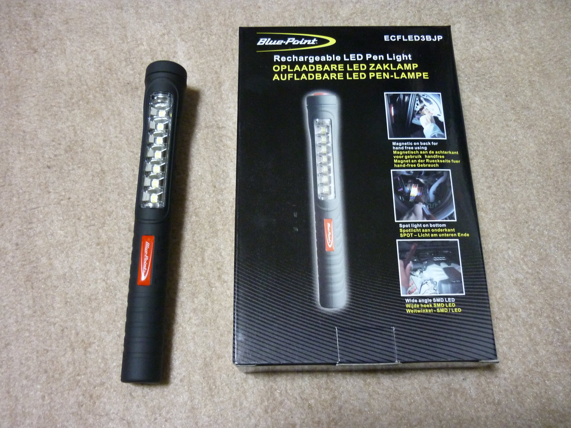 コンパクトで明るい！ 充電式 - Blue-Point LED Pen Light ECFLED3BJPのレビュー | ジグソー | レビューメディア