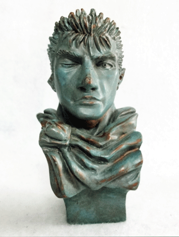 「神に会えたら言っとけ！！放っとけってな！！！」 - ベルセルク・オリジナルBUST-UP STATUE：ガッツ ブロンズ調仕上げのレビュー ...