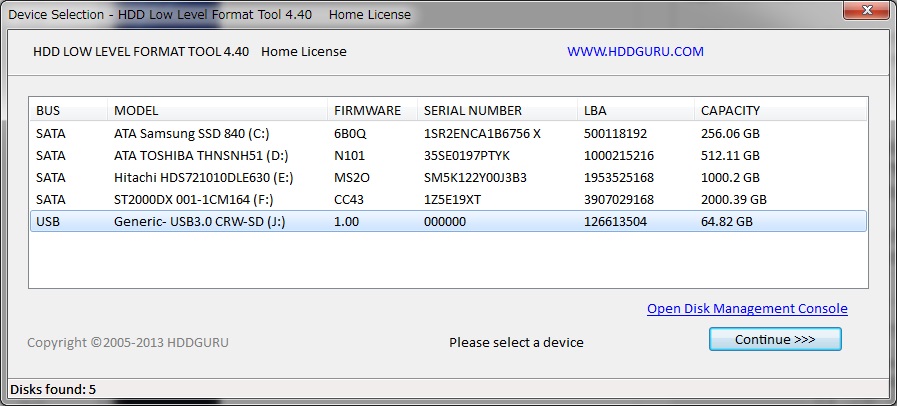 めちゃ速いローレベル・フォーマッター - HDDGURU HDD LLF Low Level Format Toolのレビュー | ジグソー ...