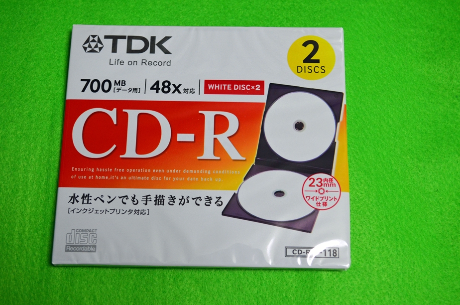 2枚組CD-R ケース付きです - TDK 「CD-R」2枚組 CD-R80PWD2A-Dのレビュー | ジグソー | レビューメディア