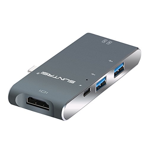 直挿しタイプのPD対応USBハブ - SUNTRSI PD充電機能付きUSB-cハブ 高速3.0ポートパススルー充電，USB Type-C ...