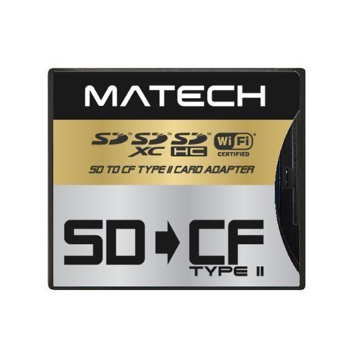 S5proにFlashAirを入れるために導入 - 【Amazon.co.jp限定】MATECH WiFiSD/SDXC/SDHC/SDカード から CFカード TypeII 高速 変換 ...